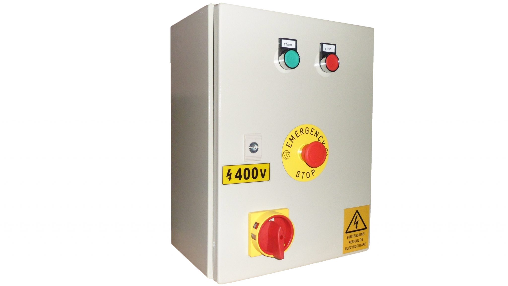 Tablou pornire stea triunghi motor 7.5kW cu intrerupator general ...